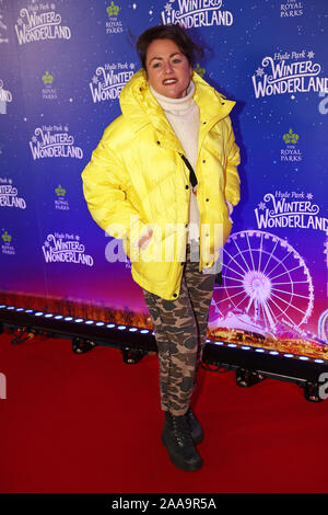 London, UK. Jaime Winstone at Winter Wonderland VIP Preview Night at ...