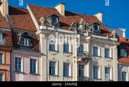 Poland, Warsaw, Old Town, Plac Zamkowy, Arkady Kubickiego, Red Brick ...