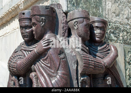 Portrait of the Four Tetrarchs, porphyry statue c AD300, Basilica of ...