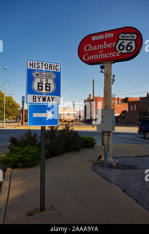 Webb City Route 66 Visitor Center in Webb City, Missouri Stock Photo ...