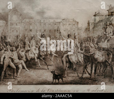 History of Spain. Liberal Revolution of 1820. "Oath of the liberal ...