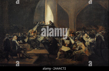 Francisco Goya, Spanish Inquisition, The Inquisition Tribunal, painting ...