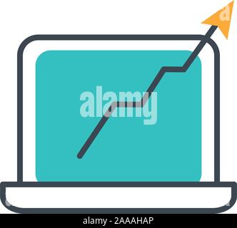 statistics arrows up infographic Stock Vector Image & Art - Alamy