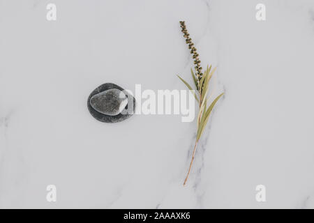 minimalist calming visuals conceptual still-life, stacked pebbles with ...