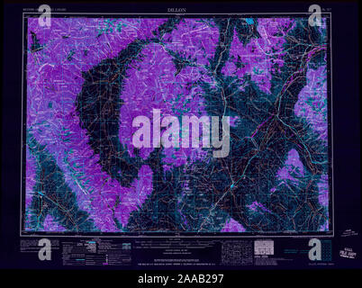 Dillon, Montana, map 1958, 1:250000, United States of America by ...