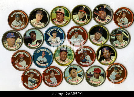 Collection of souvenir coins depicting Major League baseball players ...