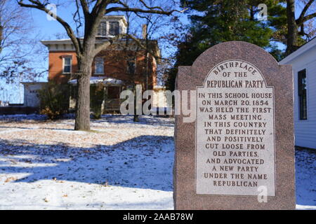 National Historical site of the Birthplace of the Republican Party in ...