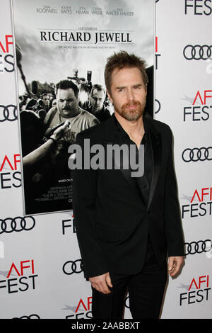 Sam Rockwell attends the "Richard Jewell" premiere during AFI FEST 2019 ...