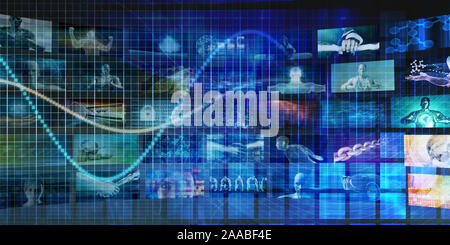 A Technology Industry Network As a Wallpaper Stock Photo - Alamy