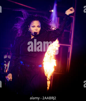 Honolulu, HI, USA. 20th Nov, 2019. Janet Jackson performs on stage at ...
