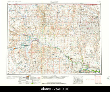 Glasgow, Montana, map 1958, 1:250000, United States of America by ...