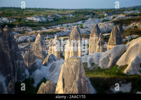 Rocks looking like mushrooms in Cappadocia, Turkey Stock Photo - Alamy