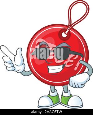 Super cool christmas sale tag cartoon character performance with ...