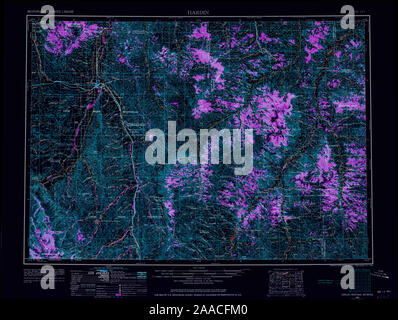 Hardin, Montana, map 1954, 1:250000, United States of America by ...