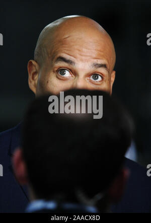 Democratic presidential candidate Sen. Cory Booker, D-N.J., speaks ...