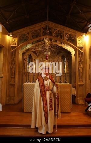 Father Martin, The Father Abbott of Prinknash Monastery Stock Photo - Alamy
