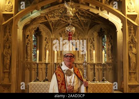 Father Martin, The Father Abbott of Prinknash Monastery Stock Photo - Alamy