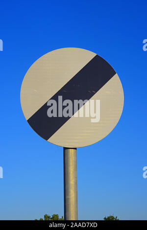 derestricted roadside speed limit warning sign united kingdom Stock ...