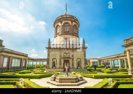 Mexico, Mexico City, Chapultepec Castle, Entrance To Rooftop Gardens ...