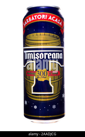 Beer can: Romanian 'Timisoreana' Stock Photo - Alamy