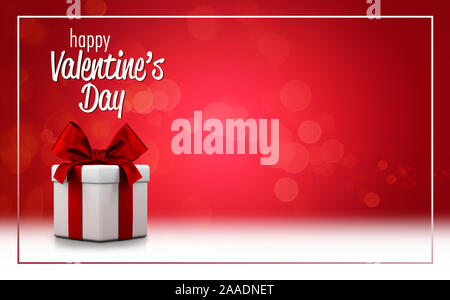 Valentine's day concept background. Photoshop illustration. Red and ...