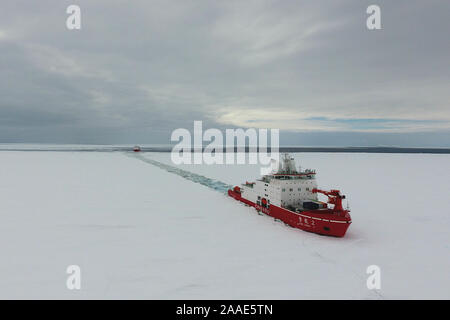 Antarctica, 21st Nov 2019. Aboard Xuelong 2. 21st Nov, 2019. Aerial ...