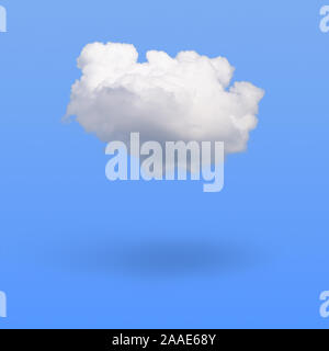 white cloud on blue background Stock Photo - Alamy