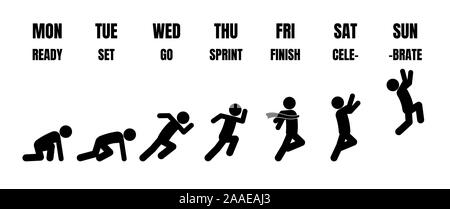 Stick Figure Running Cycle