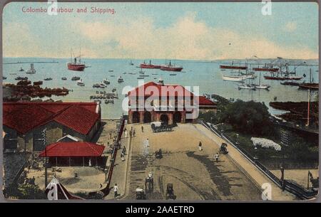 Ceylon, Port of Colombo, Sri Lanka, Anonymous, 1900 - 1920 Stock Photo ...