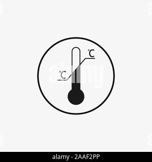 Temperature limitation symbol. Vector illustration, flat design Stock ...