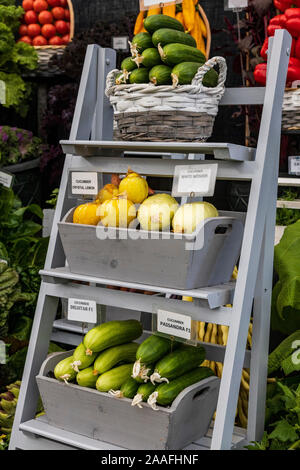 Vegetable display at Chelsea flower show Stock Photo - Alamy