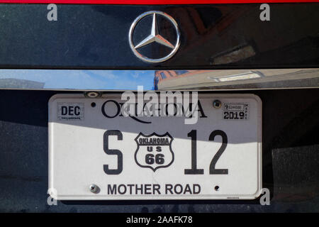 Route 66 License Plate Stock Photo - Alamy