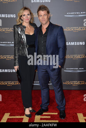 Luke Hemsworth & Samantha Hemsworth "The Hunger Games: Mocking Jay ...