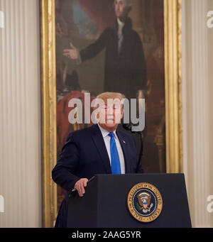 President Donald Trump presents the Medal of Honor to Pauline Connor ...