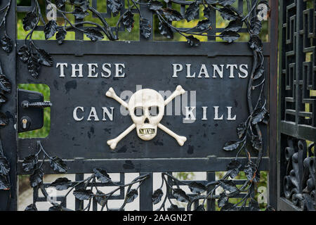 Poison garden at Alnwick Garden, Northumberland, England, UK Stock ...