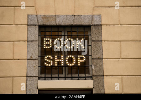 Book shop generic signboard Stock Photo - Alamy