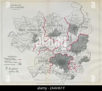 Lancashire Parliamentary County. BOUNDARY COMMISSION. Close 1917 old ...