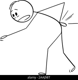 Back pain drawing Stock Photo - Alamy