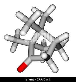 Camphor 3D molecular model Stock Photo - Alamy
