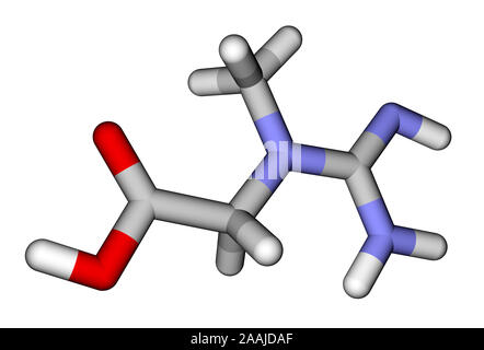 Creatine 3D molecular structure Stock Photo - Alamy