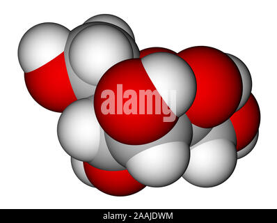 Fructose, fruit sugar, monosaccharide, chemical structure. Simple sugar ...