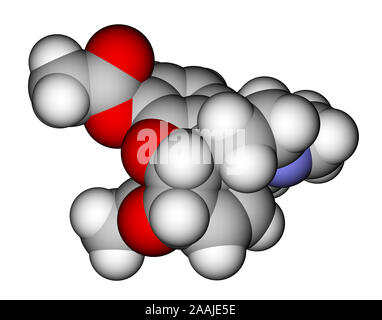 Chemical structure of heroin (diacetylmorphine) narcotic drug Stock ...