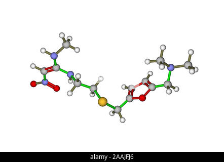 Chemical structure of ranitidine, a peptic ulcer disease drug and ...