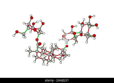 Molecular structure of stevioside Stock Photo - Alamy