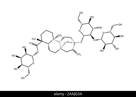 Stevioside structural formula Stock Photo - Alamy