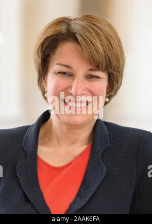 U.S. Senator Amy Klobuchar (D-MN) speaking at a press conference of ...