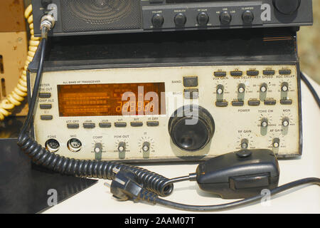 Display of ham radio equipment at Antique Wireless Museum in Bloomfield ...