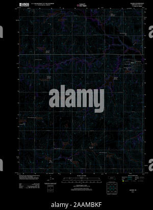 Map of Adams in Nebraska Stock Photo - Alamy