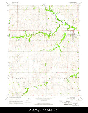Map of Adams in Nebraska Stock Photo - Alamy