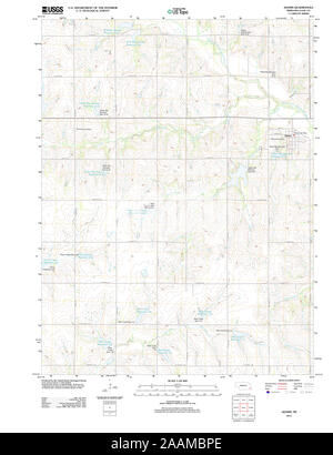 Map of Adams in Nebraska Stock Photo - Alamy